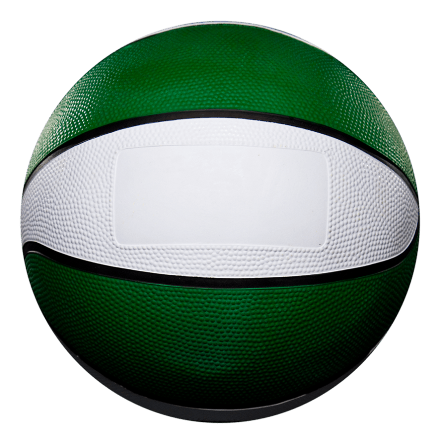 Speed Print 8 Panel Rubber Camp Basketball – Green White | Sterling ...